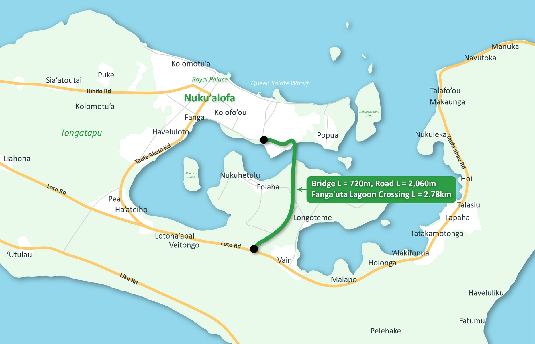 Fanga'uta Lagoon Bridge - McConnell Dowell