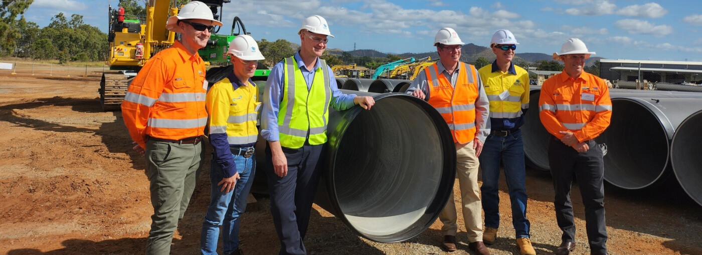 First pipe arrives for Fitzroy to Gladstone Pipeline - McConnell Dowell