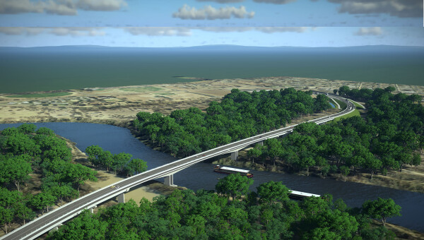 Progress on the Echuca-Moama Bridge Project - McConnell Dowell